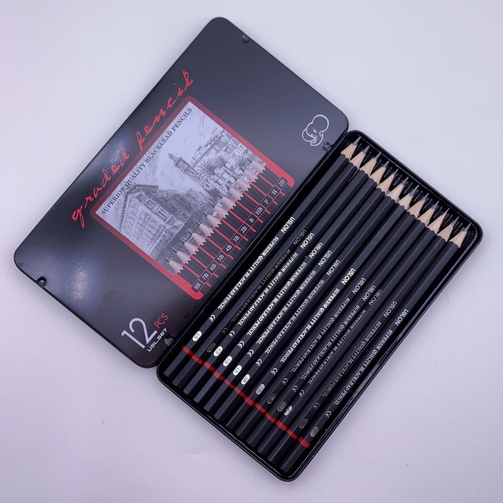 Sketching Pencil Art Set In Metal Box - DurzerdPencil - China Pencil ...